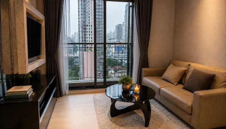 Luxurious Apartment | Bts Skytrain | City Views - Bangkok