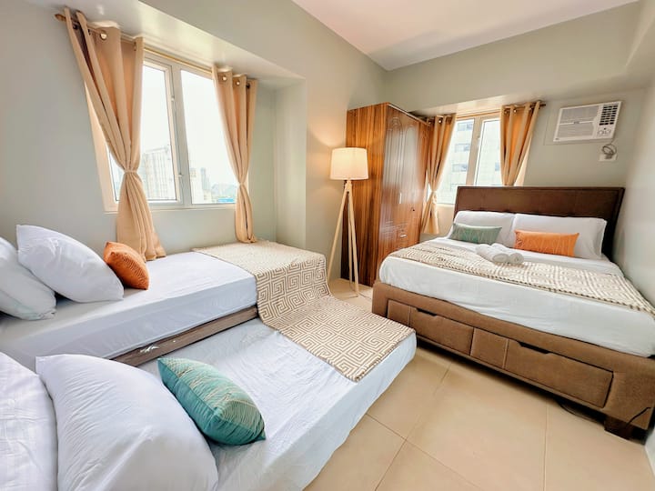 Family 1br 6pax 3 Beds Cebu City It Park Pool - Lahug