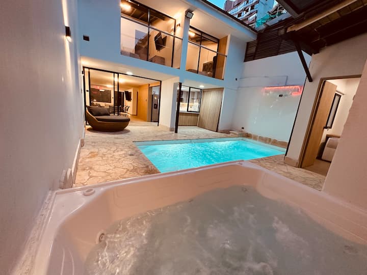 Villa Provenza Poblado Lleras Piscine Et Jacuzzi - Medellín