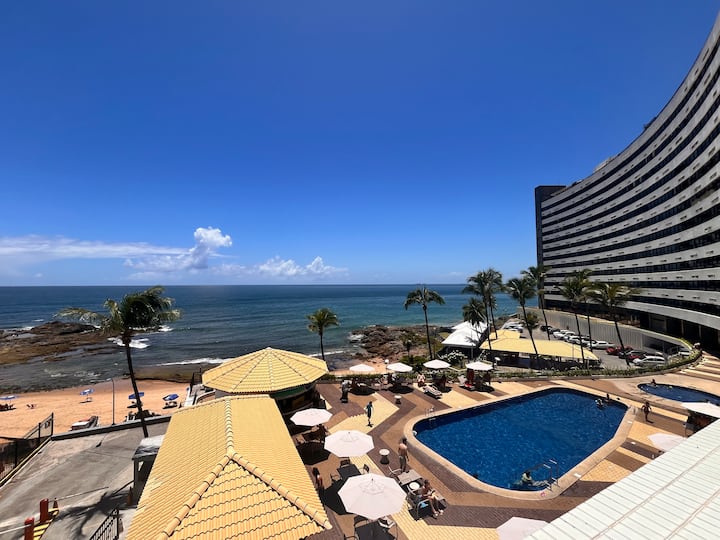 Apt Luxo, Ondina, Vista Mar. Limpeza Diária Free. - Salvador