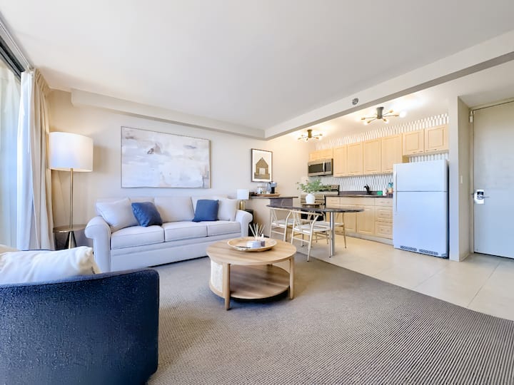 21f-beautiful Waikiki  1br-near Beach+parking~ - Kuilei Cliffs Beach Park