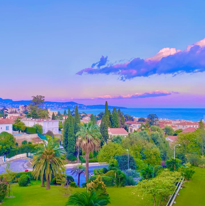 Seaview Apartment - 10' Walk From The Beach - Nice