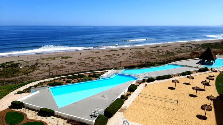 Dpto. Frente Al Mar. Terraza + Piscina + Vista Top - La Serena