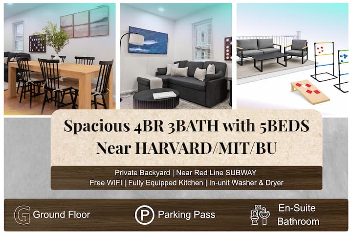 Lux Retreat | Yard Parking Subway | Harvard/mit/bu - Cambridge