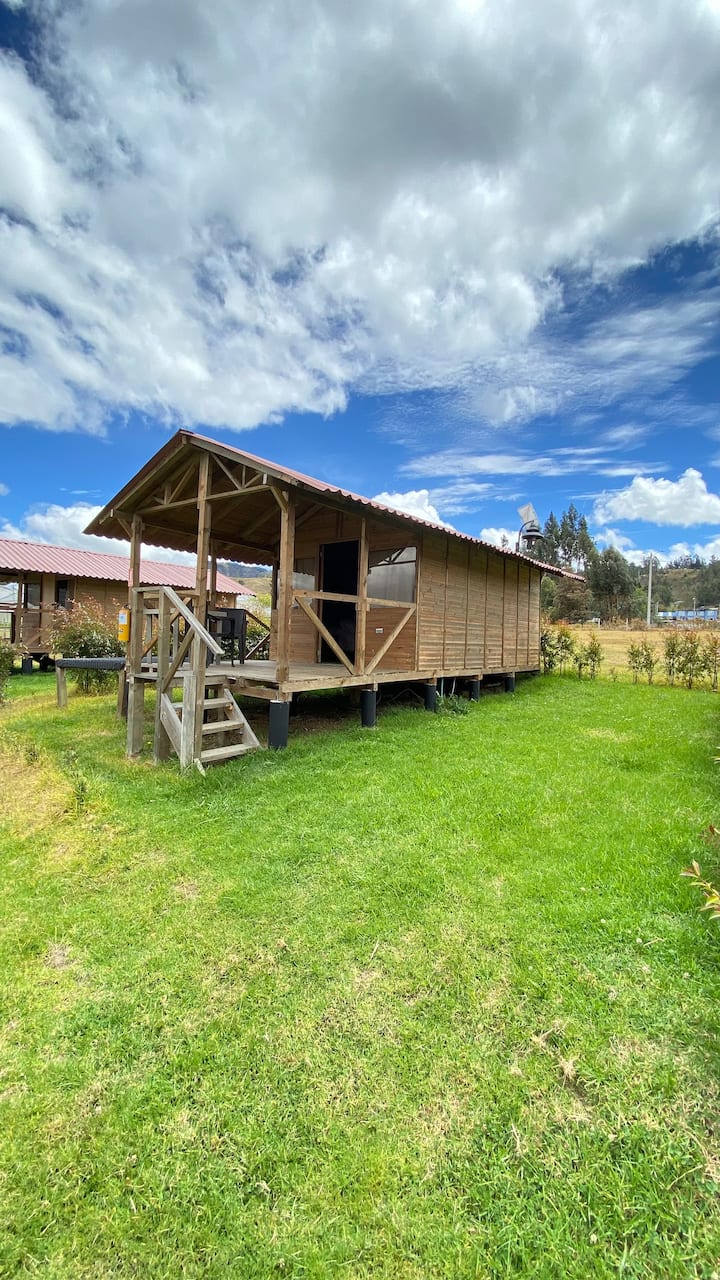 Cabaña Parejas Malla Catamarán - Suesca