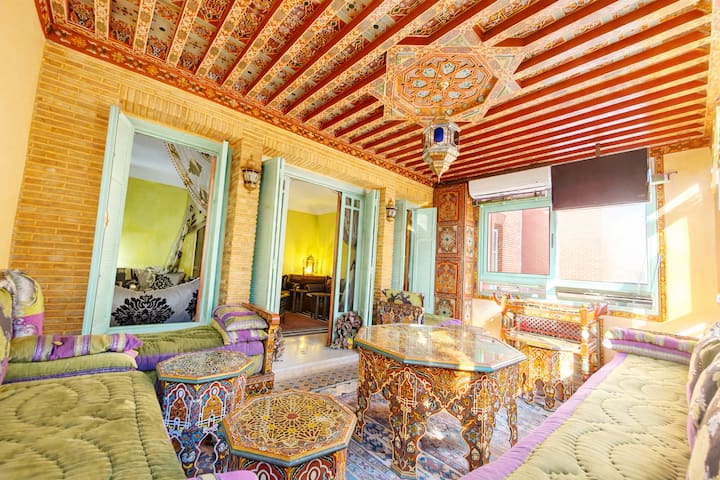 Unique&charm Moroccan Apt– Pool, Garden/guéliz - Marrakesh
