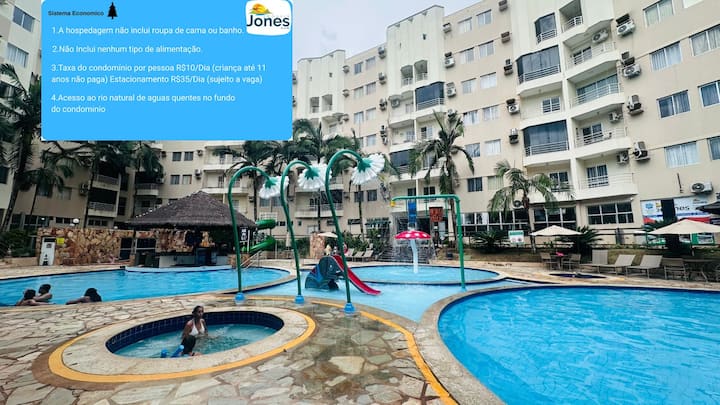 Apartamento Em Rio Quente Com Acesso Rio Natural - Rio Quente