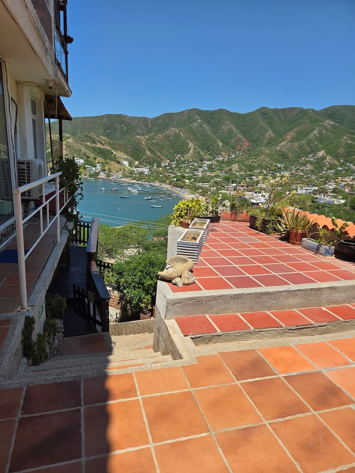 Encantador Loft Con Vista  A La Bahía De Taganga - Santa Marta