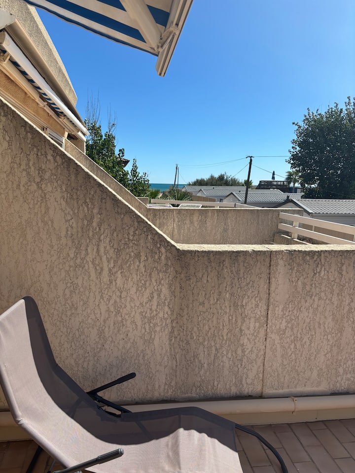 T2 Avec 6 Couchages Climatisés - Marseillan
