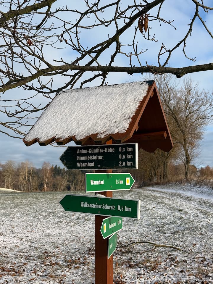 Am Schloss Wolkenstein, 86m2, 3 Br,babybett,office - Wolkenstein