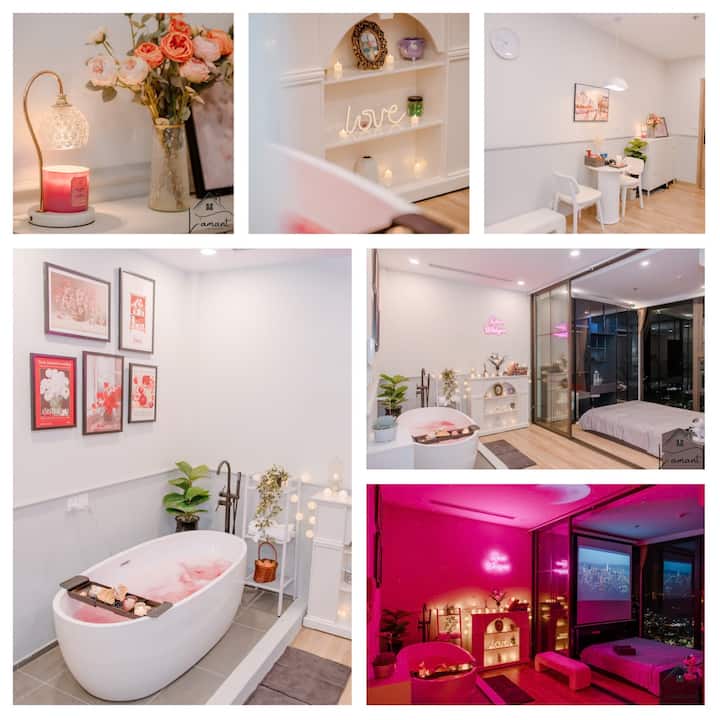 [1br]rosewhisper/f32/projector&bathtube/free Gym - Chine