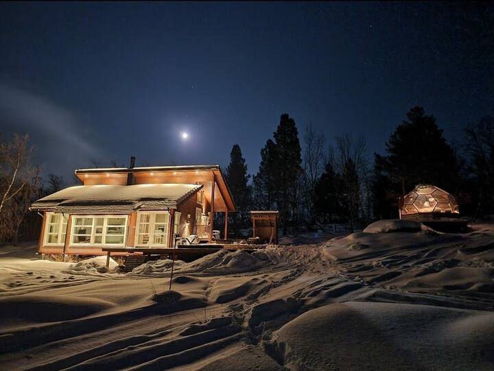 Hytte Med Jacuzzi Utenfor Nordlysbyen Alta - Alta