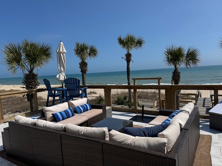 Gulf Beachfront 9br/8bth W/pool - St. George Island, FL