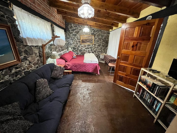 Cabaña Romántica Con Cena, Fogata Y Jacuzzi - Querétaro