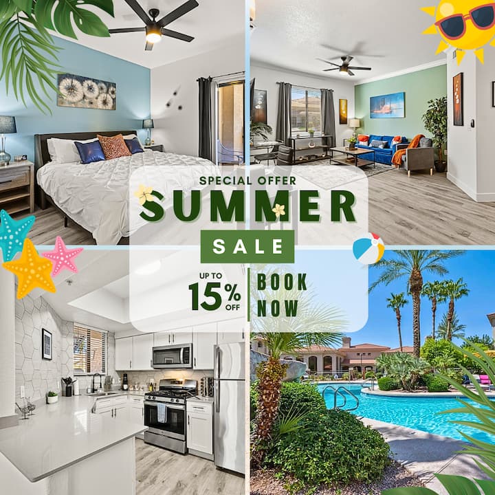 Relaxing Asu Stay | Pool, Gym & King Beds - Tempe, AZ