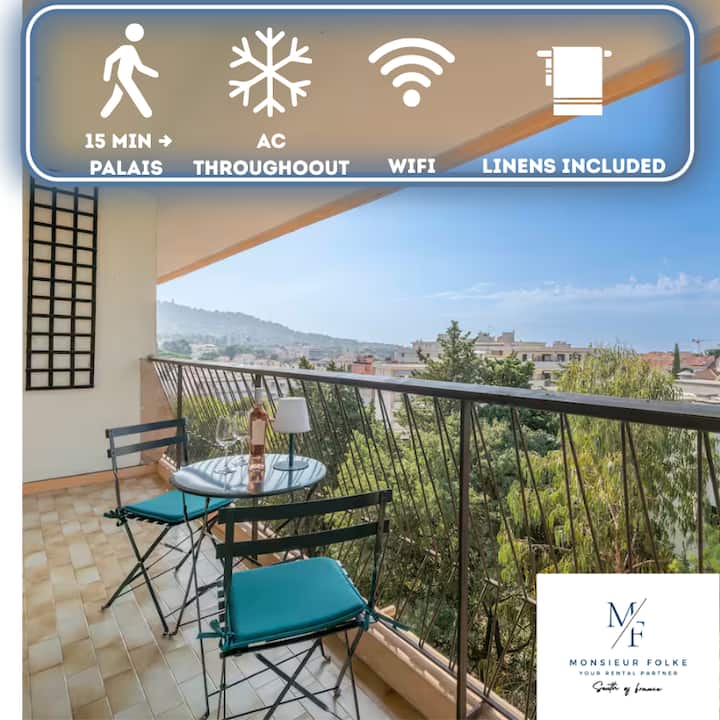 Cannes 2br Apartment | Walk To Palais & Beach - Cannes