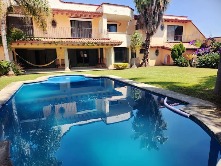 Jardín Casa Chalma C/ Alberca, Billar & Vóleibol - Cuernavaca