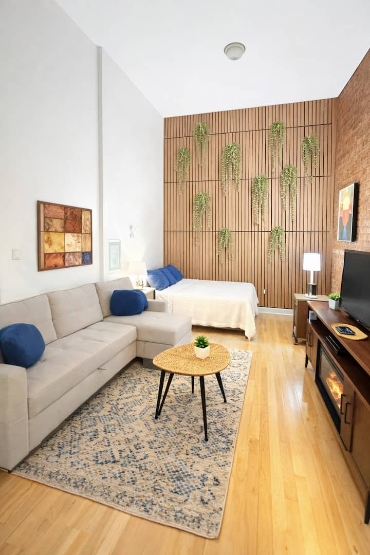 Furnished Brick Loft Near Nyc| Long Stays Welcomed - Harrison, NJ