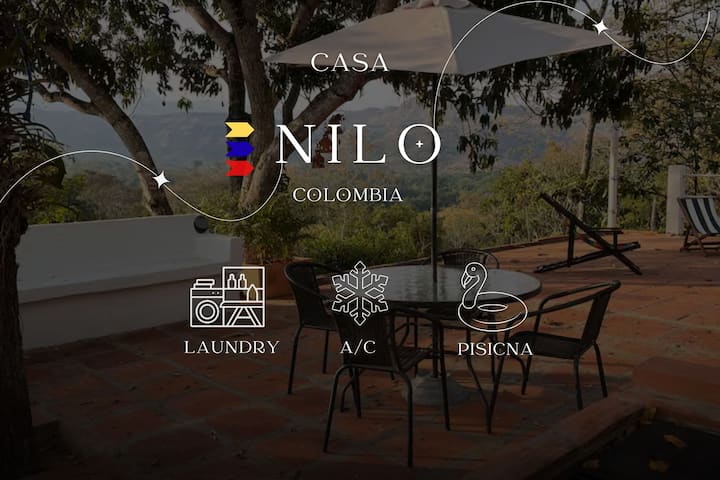 Cozy House+pool+lanudry+wifi+kitchen+ac+bbq@nilo - Agua de Dios