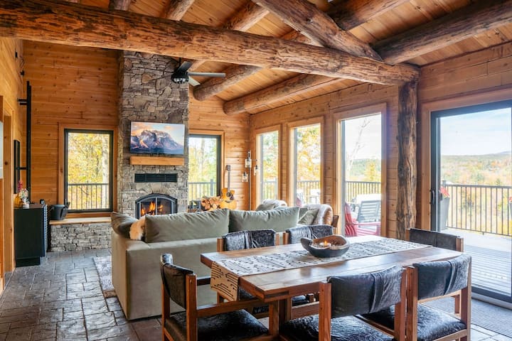 Hunter Mtn Log Cabin W/ View - Hunter Mountain, NY