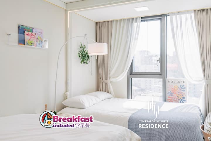 2 Queen Beds - Fully Furnished Stay + Breakfast - Seoul