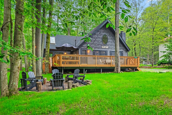 Authentic Cabin Vibe W/ 2 Fireplaces Close To Ski - Pocono Pines, PA