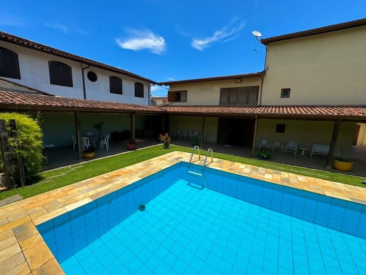 C10 - Casa De Cinema 8 Dorms 150m Da Praia Grande - Ubatuba