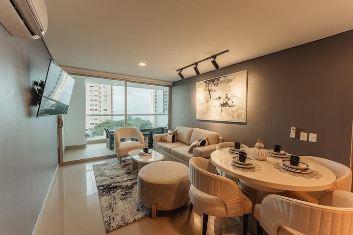Nuevo Apartamento Vista Al Mar + Pool + 2br + Gym - Cartagena, Colombia