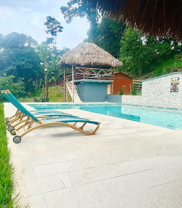 Cabaña Con Piscina - Restrepo
