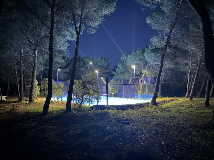 Mas Blanc. Padel. Tennis.
Piscine 22m. Alpilles. - Sénas