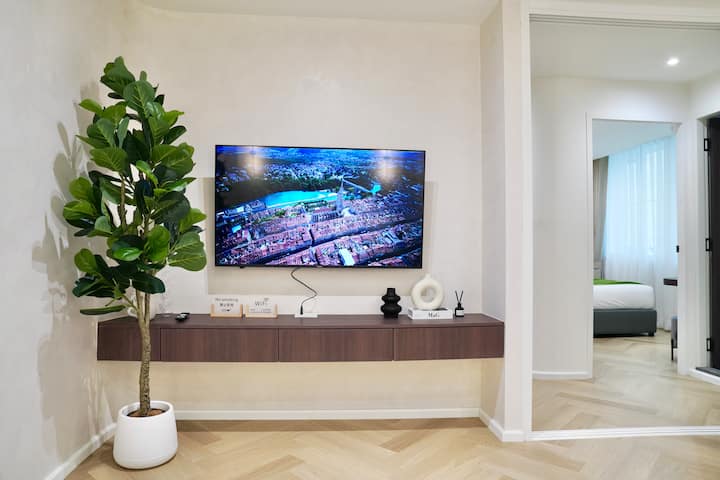 宁曼路中心/近古城的简约两卧公寓 - Chiang Mai