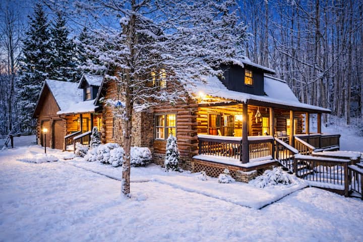Intimate & Spacious Log Cabin•game Room & Fire Pit - Asheville, NC