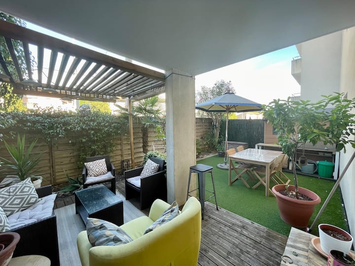 Appartement Cosy Avec Jardin Et Piscine - Lattes