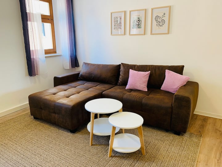 Am Schloss Wolkenstein, 75m2, 2 Br, Babybett - Wolkenstein