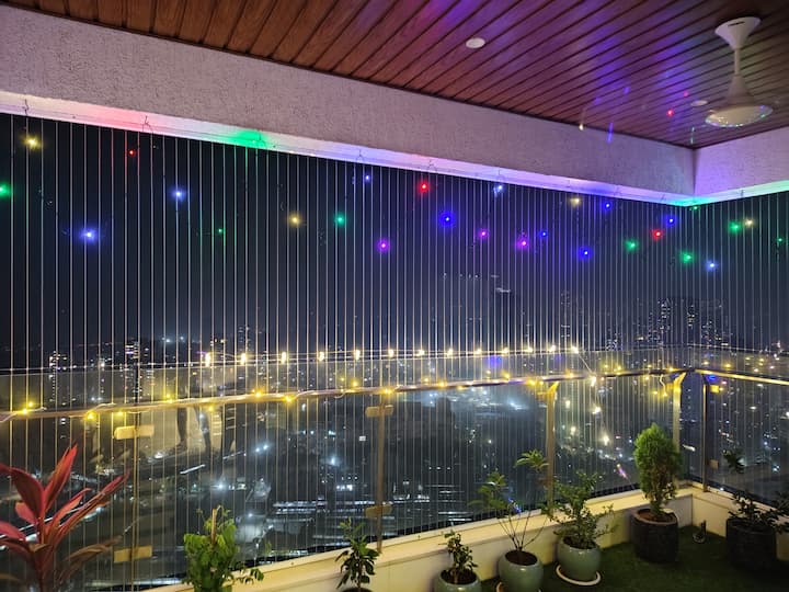 'The Sun' Room In Shared Beautiful Creek View Apt. - Thane