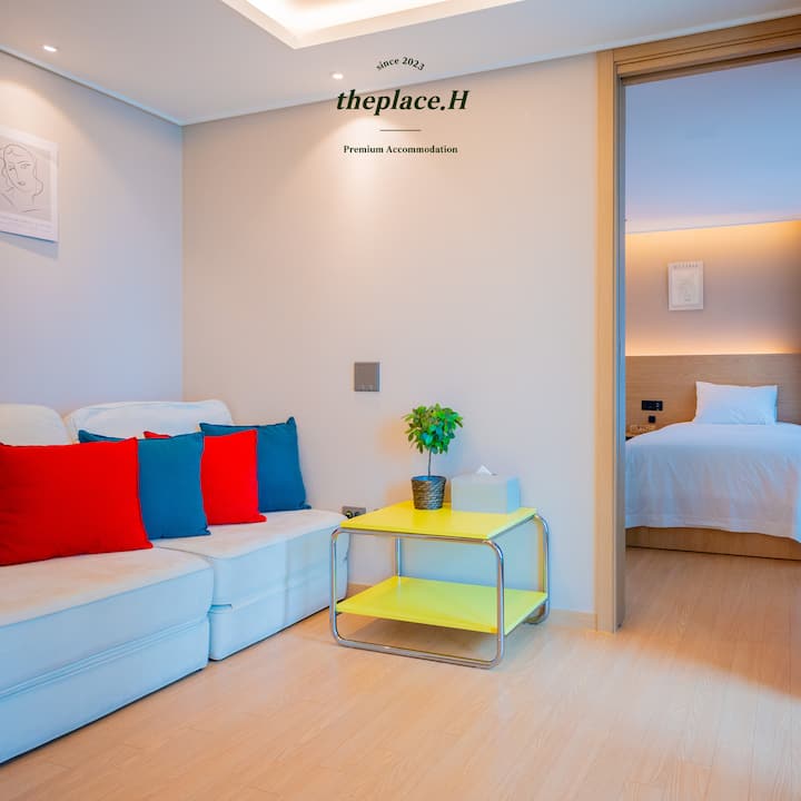 더플레이스.H-17 > 2beds+소파베드 | 고층 시티&오션뷰 트리플 | 최대5인 - Busan