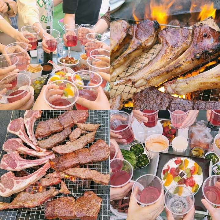 Perfect Day이마트 ,농성역5분,신세계6분,챔피언스필드차량6분,비엔날레,야외바베큐 - 우산동