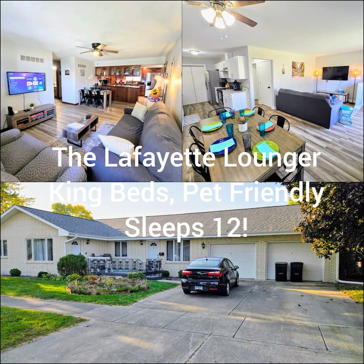 The Lafayette Lounger, King Beds, Pet Friendly - Ottawa, IL