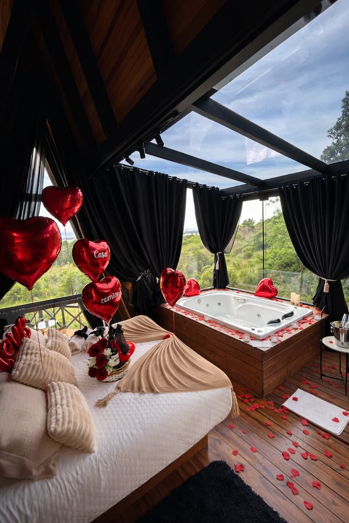 Cabana Romântica Com Banheira E Vista Mar! - Florianópolis