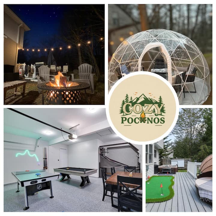Cozy Poconos Retreat Hot Tub, Game Room And Igloo - Mount Pocono, PA