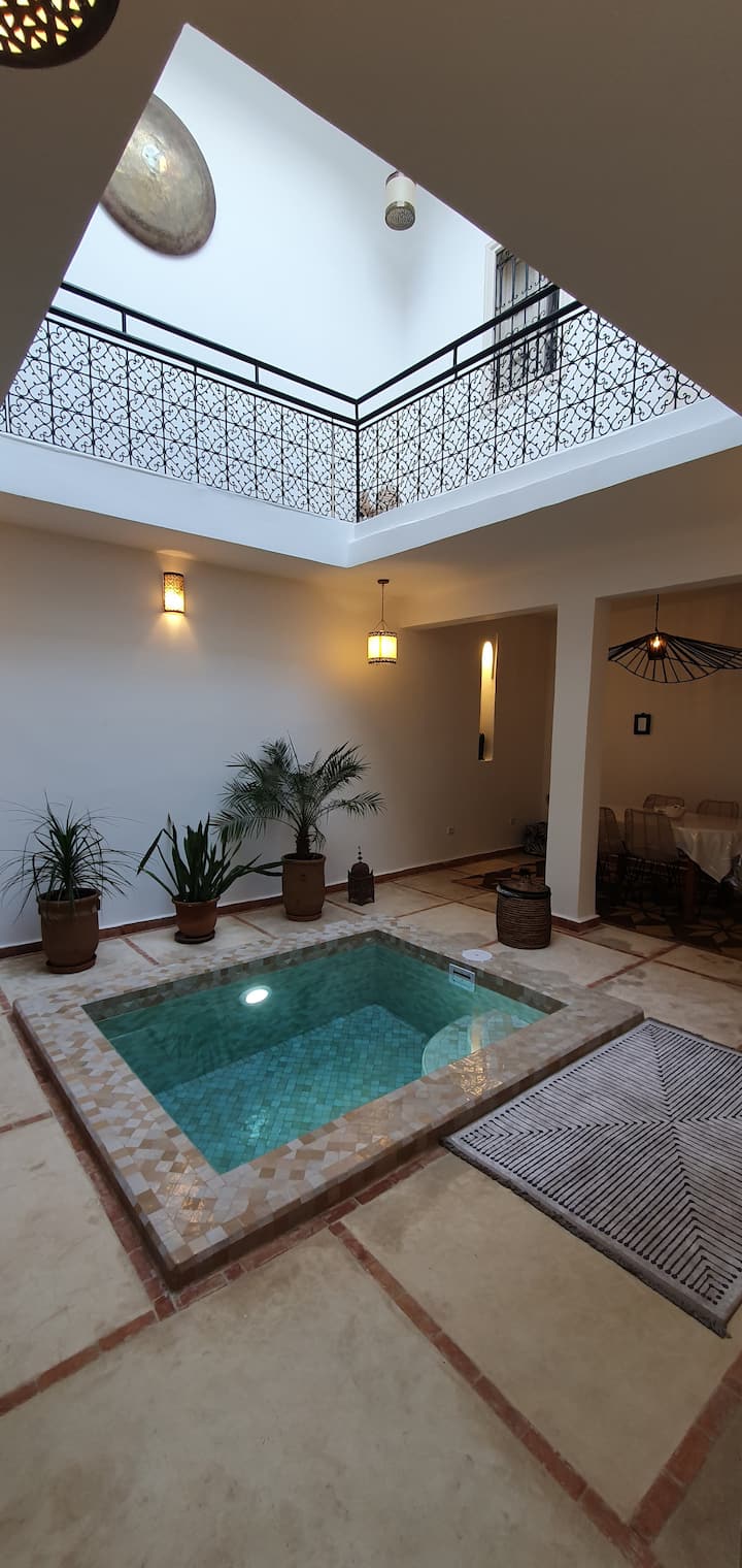 Agréable Riad Piscine Dans La Médina (Kasbah Azul) - Marrakech