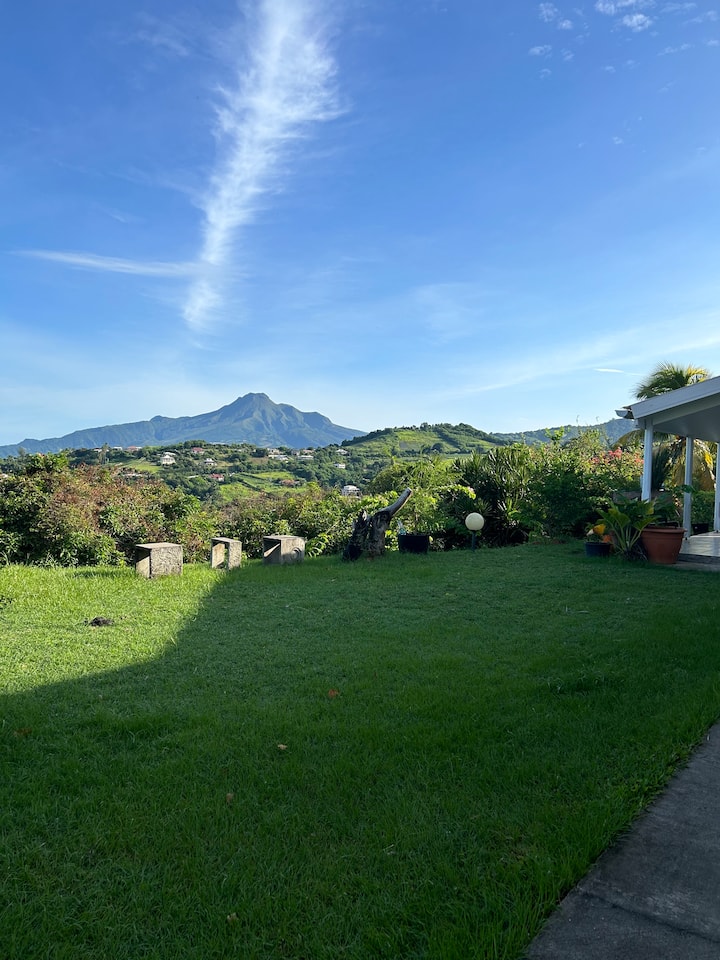 Villa Piscine Avec Vue Mer Et Montagne Pelée - Le Prêcheur