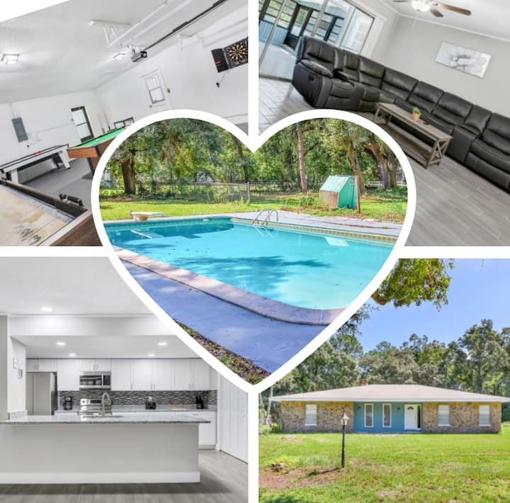 4 Bedroom Pool Home W/huge Yard & Gameroom - Lakeland