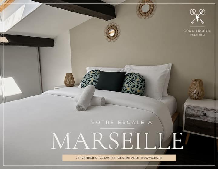 Duplex In The City Center Of Marseille, Air Conditioning, 5 People - Marseille