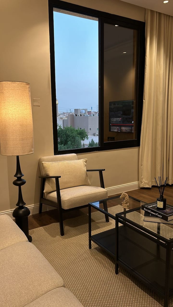 استديو فندقي أنيق قرطبة (دخول ذاتي) - Riyadh King Khalid Airport (RUH)