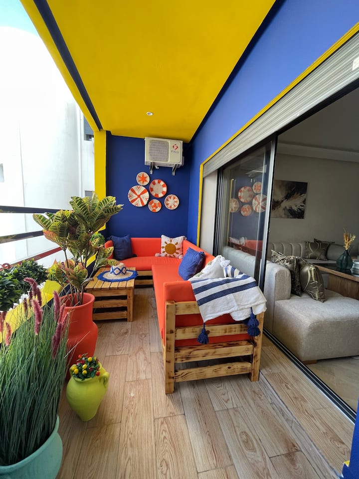 Majorelle Balcony | Tramway | Free Parking - Casablanca