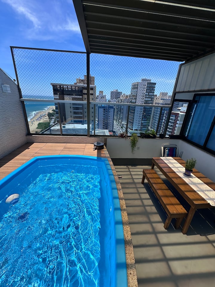 Cobertura Duplex Piscina Vista Mar.
Praia Da Costa - Vila Velha