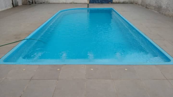 Casa Frente Para O Mar Em Mongagua Com Piscina - Praia Grande