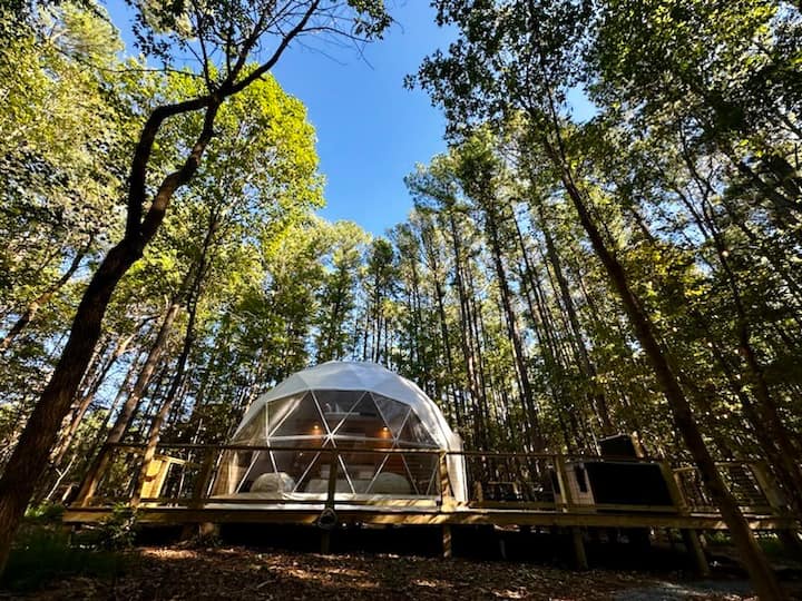 Modern Glamping Dome In Shawnee National Forest - Illinois