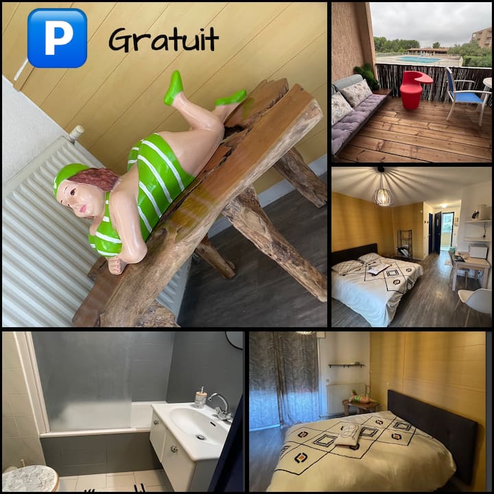 Studio Avec Piscine Au Calme - Bouzigues